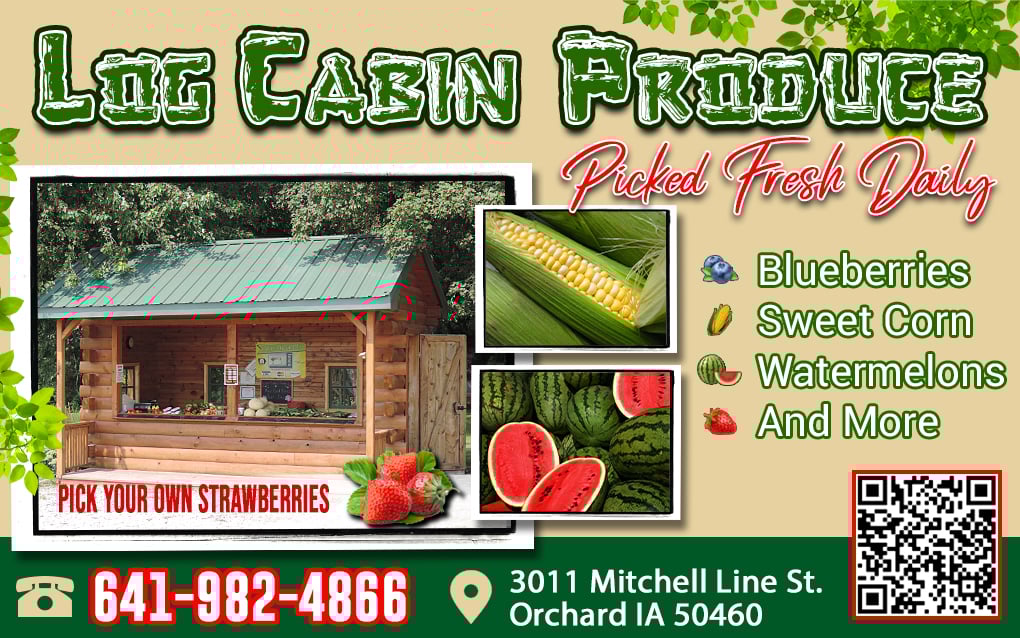Log Cabin Produce – Big Horn Directory – by Big Horn Advertising