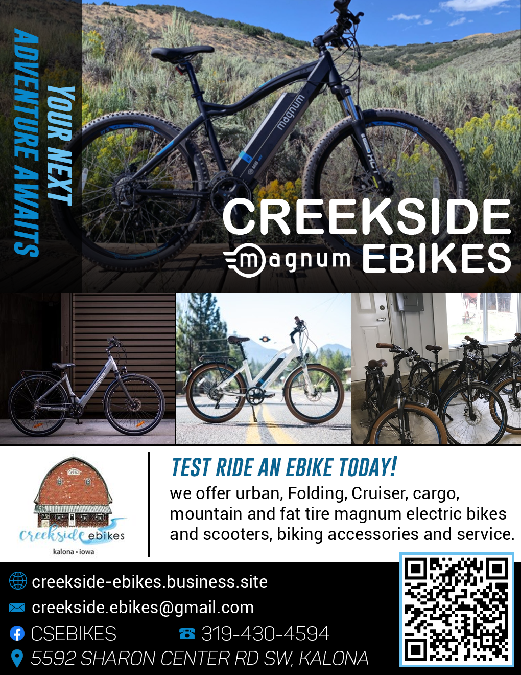 Creekside Ebikes – Big Horn Directory – by Big Horn Advertising
