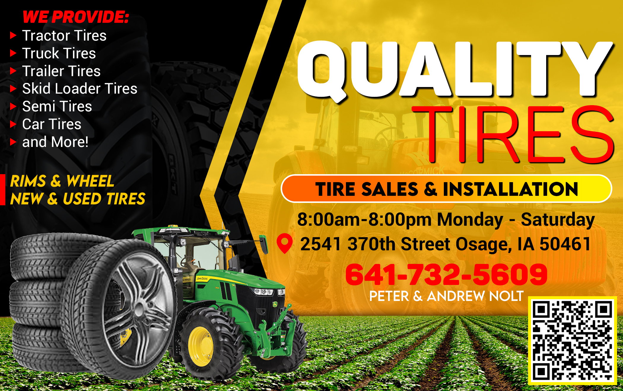 Quality Tires – Big Horn Directory – by Big Horn Advertising